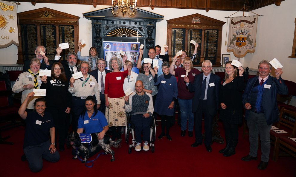 Devon Freemasons give £25,000 support to local charities and ...